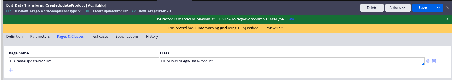 How to Save Data in a Data Object | Support Center